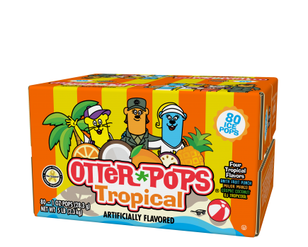 Ice Pops in Tropical Flavors - 80 ct/ 1 oz. | Otter Pops
